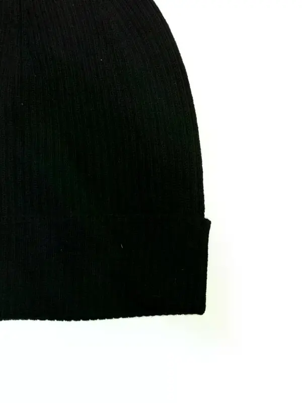Rick Owens Ribbed Knit Beanie Hat