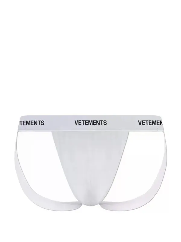 Vetements Logo-waistband Jockstraps - White
