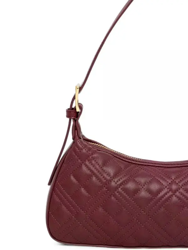 Moschino Quilted-finish Logo-plaque Shoulder Bag