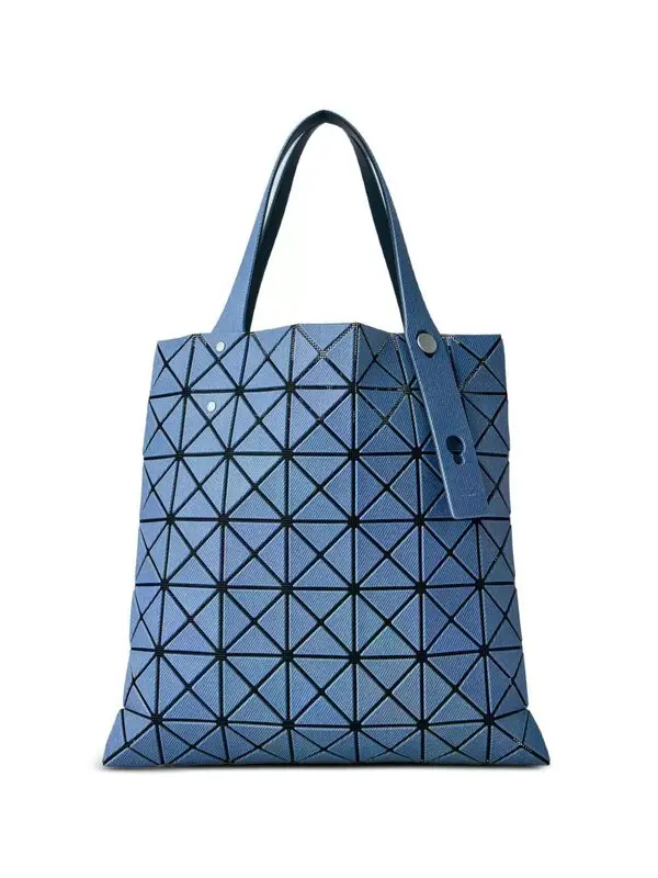 Issey Miyake Prism Denim Geometric Panelled Tote Bag - Blue