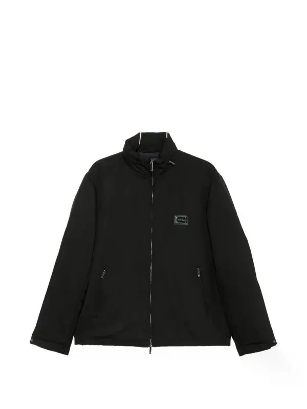 Emporio Armani Logo-plaque High-neck Jacket