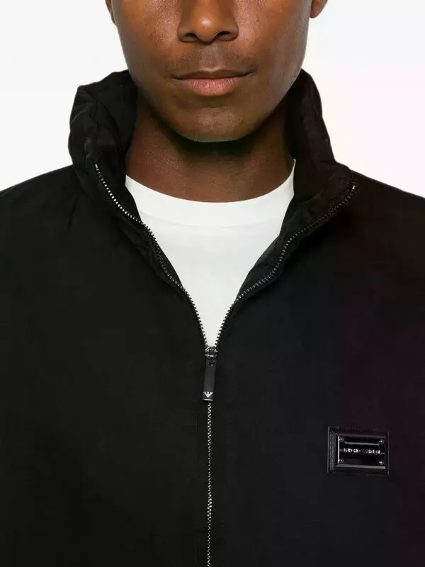 Emporio Armani Logo-plaque High-neck Jacket