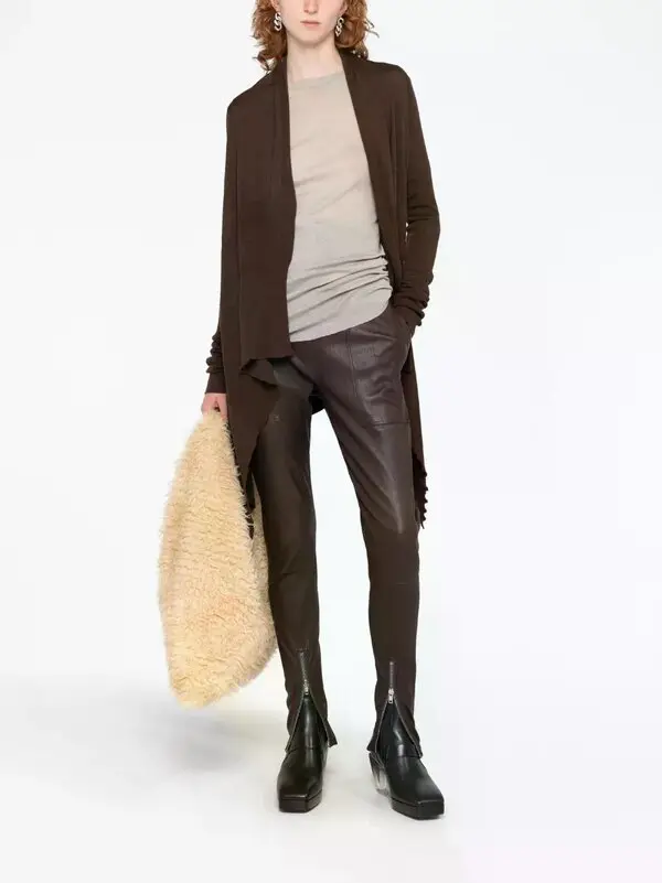 Rick Owens Skinny-cut Panelled Leather Trousers