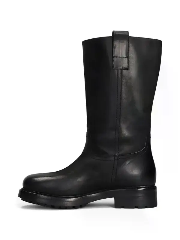 STRATEGIA SHOES Pull-tab Leather Boots