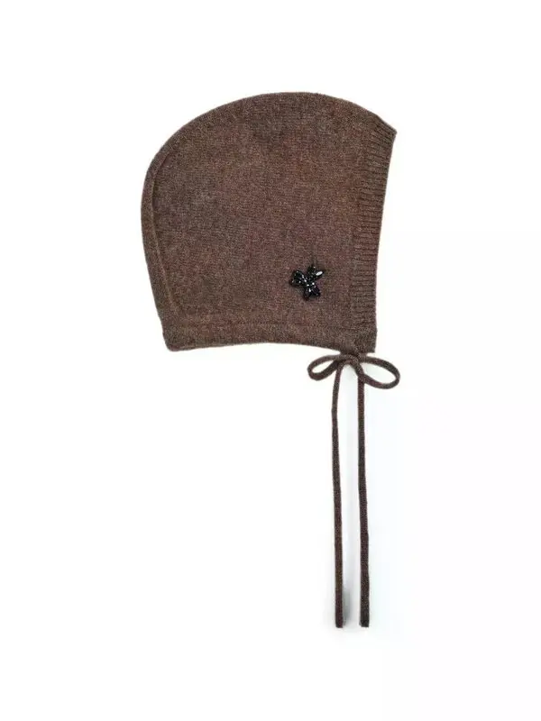 Simone Rocha Embellished Cashmere Beanie Hat