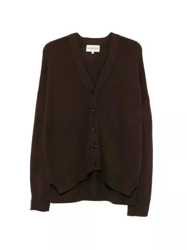 Eric Bompard Button-up V-neck Cardigan - Brown