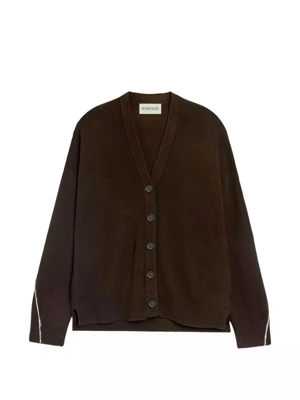 Eric Bompard Button-up V-neck Cardigan - Brown