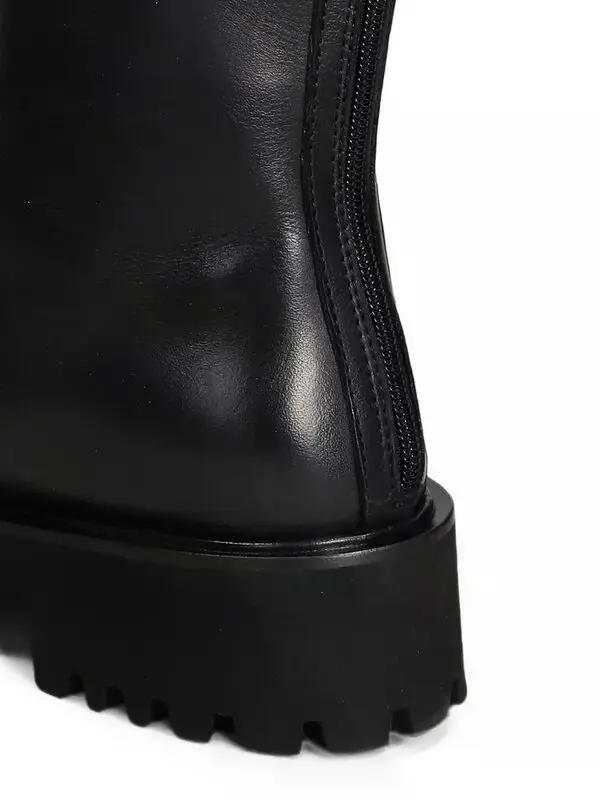 FABIO RUSCONI Rear-zip Chunky Ankle Boots