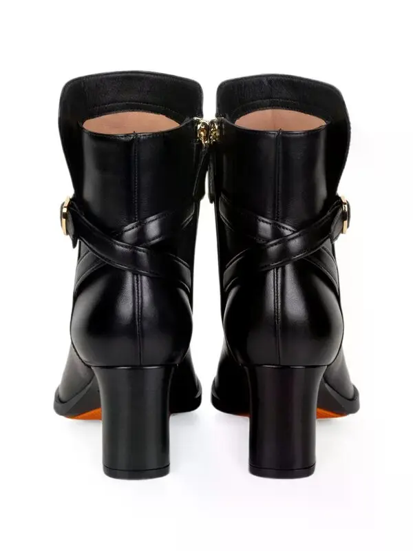 Santoni Buckle-strap Ankle Boots