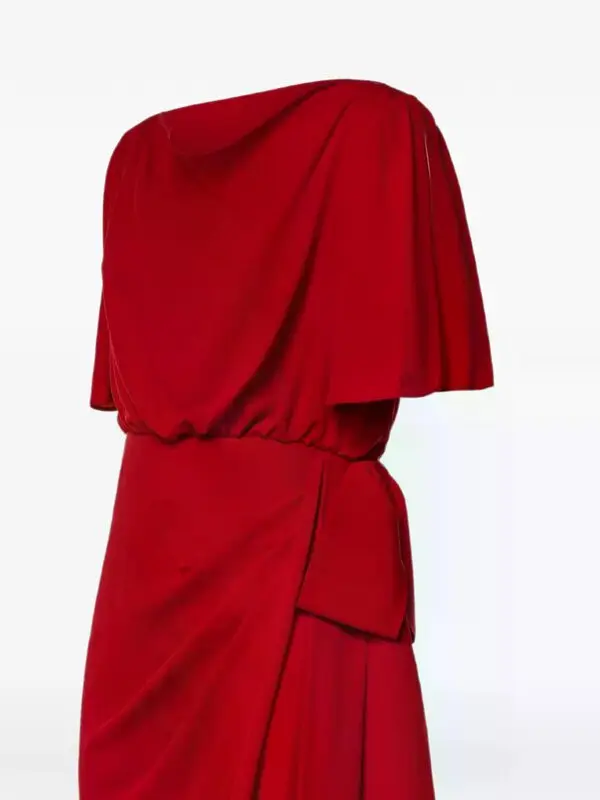 Valentino Garavani Draped-detail Silk Dress