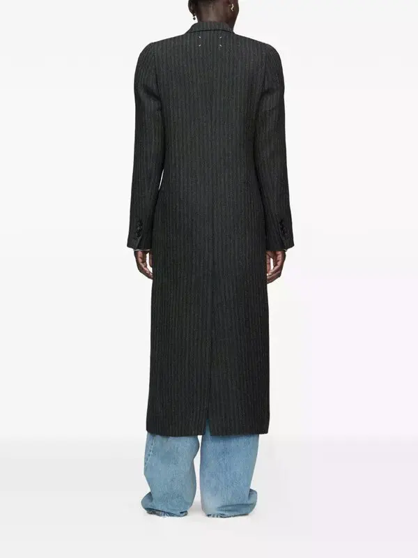 MAISON MARGIELA Herringbone-pattern Double-breasted Coat