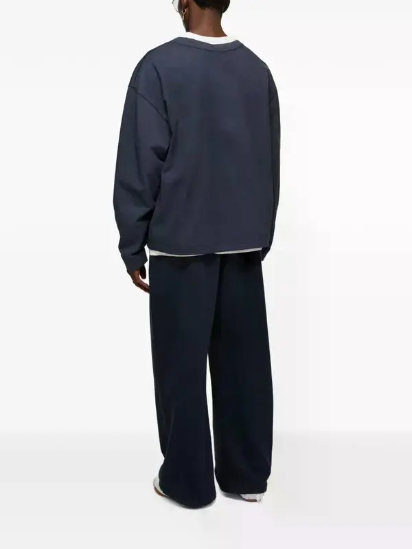 Acne Studios Layered Logo Print Sweatshirt