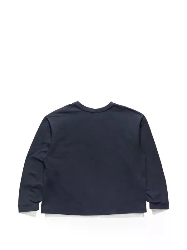 Acne Studios Layered Logo Print Sweatshirt