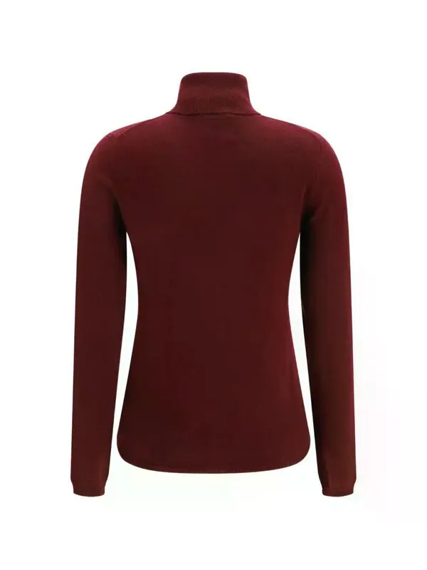 ALLUDE Turtleneck Ribbed-trim Sweater