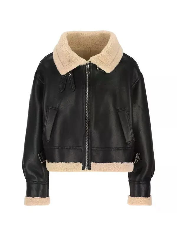 UNCOMMON Zip-up Leather Jacket - Black