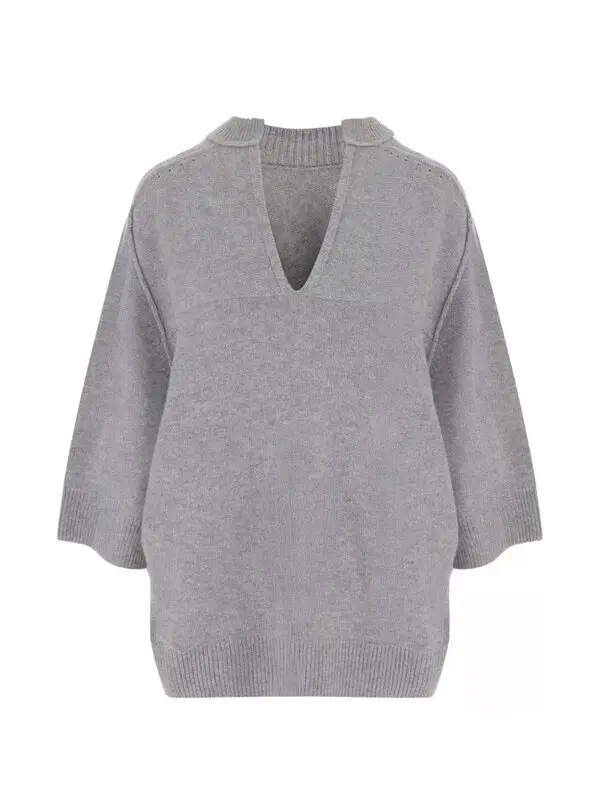 Carven Cashmere V-neck Sweater