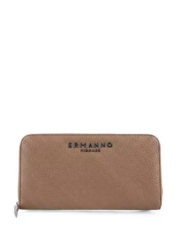 Ermanno Scervino Aria Pebbled Zip-around Wallet - Brown