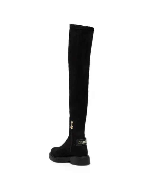 Moschino Logo-plaque Over-the-knee Boots