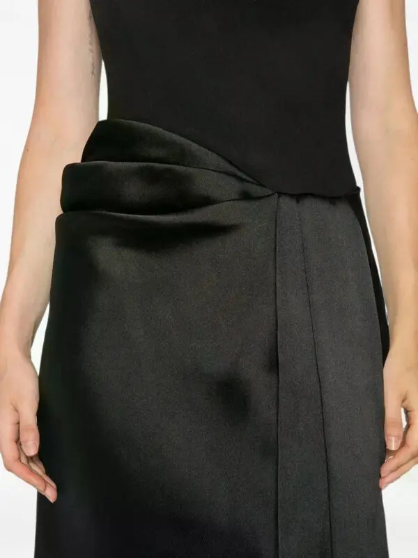 Solace London Seri Strapless Draped Maxi Dress