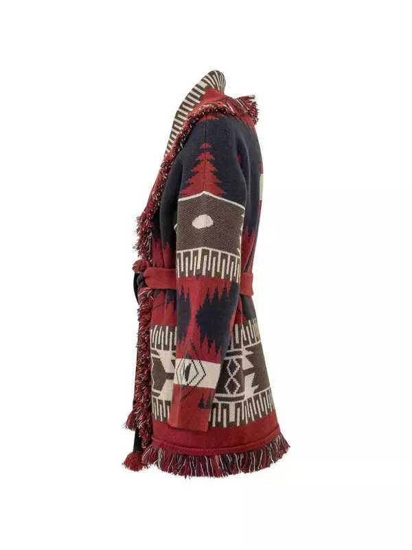 Alanui Icon Jacquard-knit Cardigan