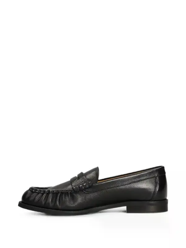 JULIE DEE Ruched Penny Loafers