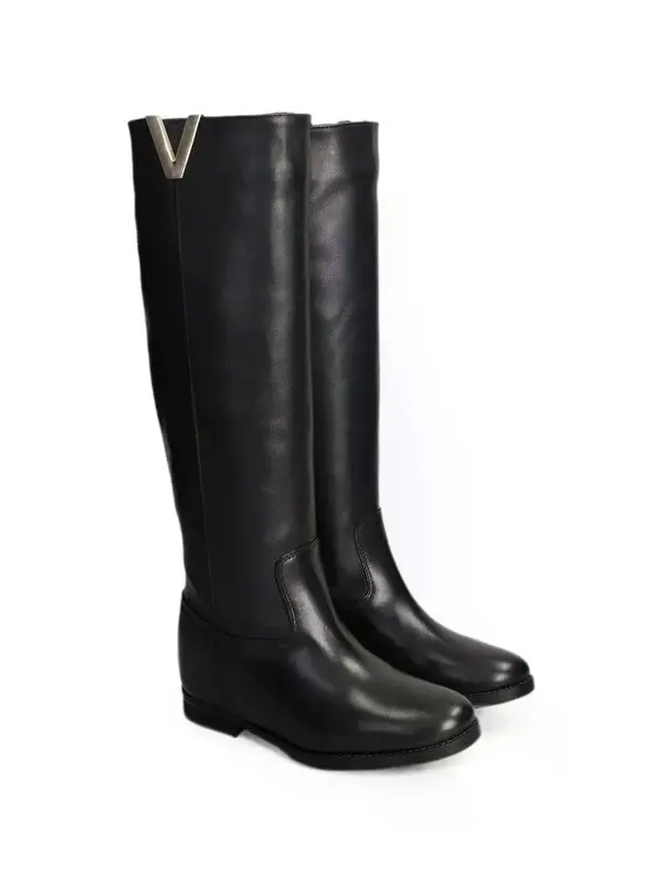 JULIE DEE V-logo Knee-high Boots