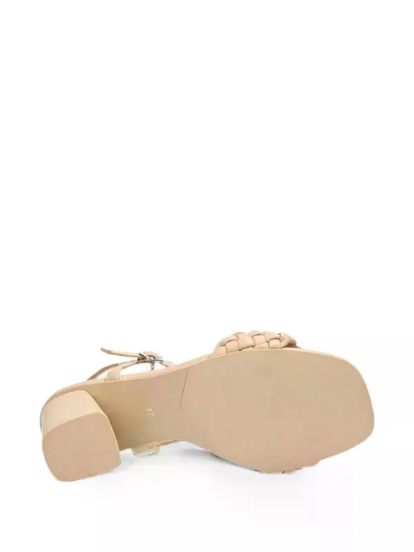 MEXX Braided Block-heel Sandals With Ankle Strap