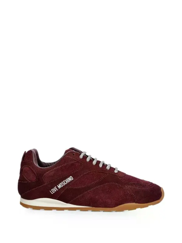 Moschino Logo-print Panelled Sneakers - Red