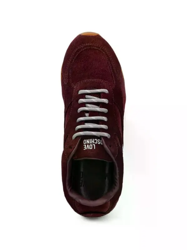 Moschino Panelled Suede Sneakers