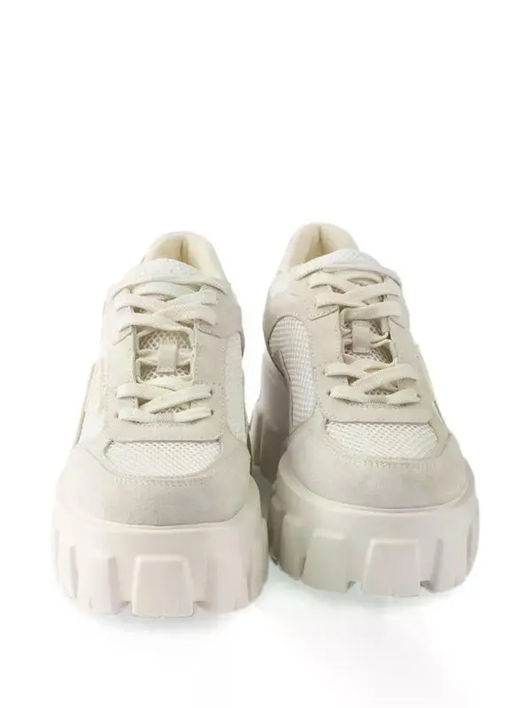 Prada Monolith Suede And Mesh Fabric Sneakers