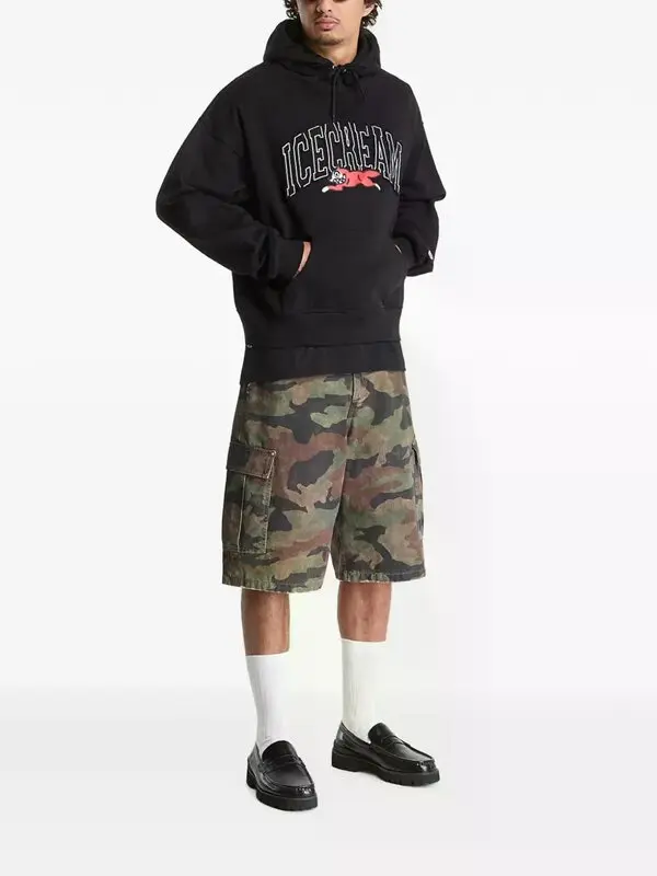 BILLIONAIRE BOYS CLUB - ICE CREAM College-appliqué Hoodie - Black
