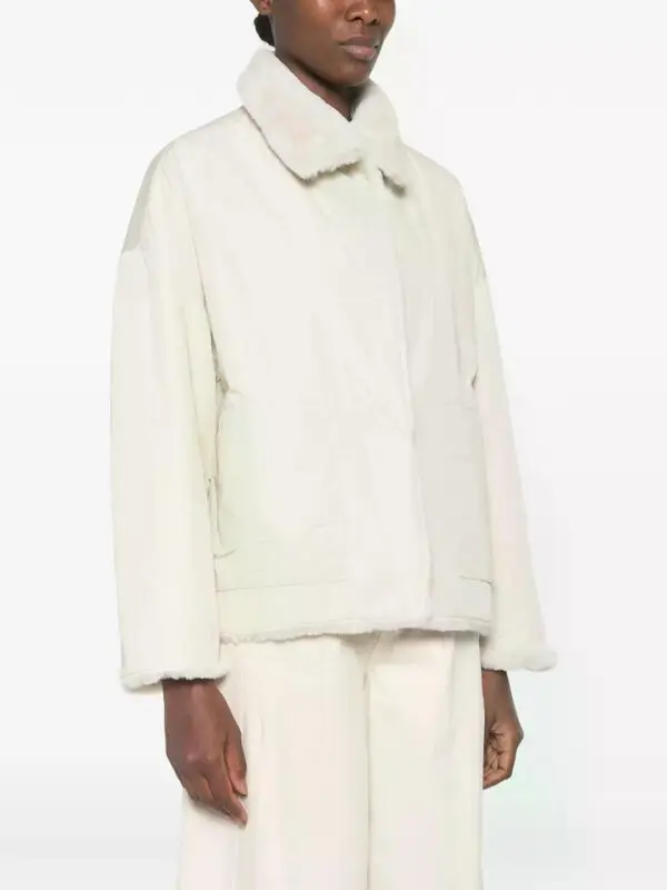 ROSSO 35 Faux-fur Collar Jacket