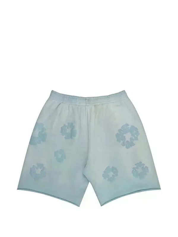 DENIM TEARS Cotton Wreath Track Shorts - Blue