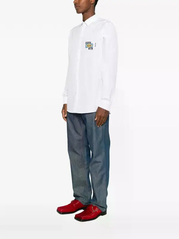 Moschino Logo-patch Button-down Shirt