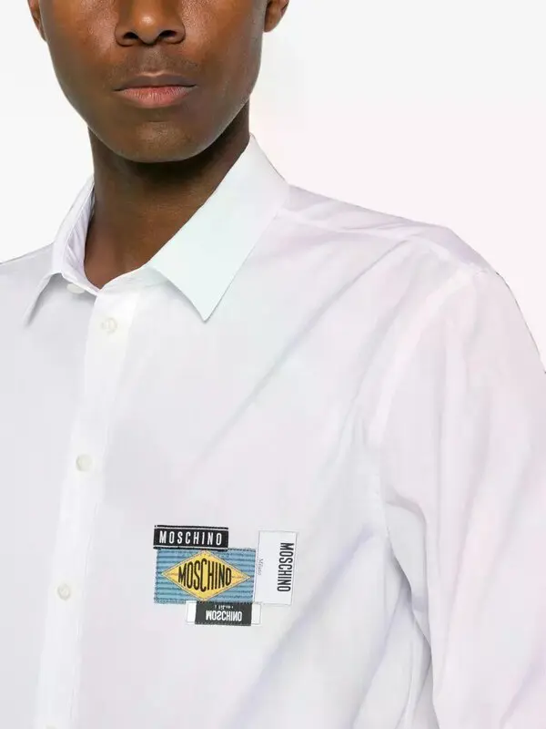 Moschino Logo-patch Button-down Shirt