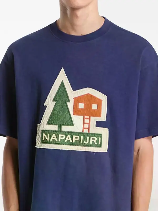 NAPAPIJRI Trahus Graphic-patch T-shirt - Blue