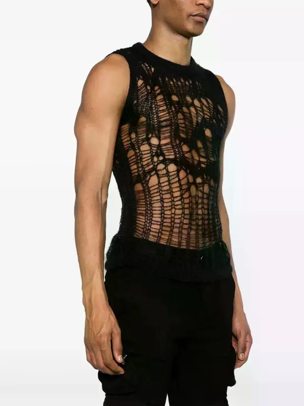 Rick Owens Open-knit Tank Top