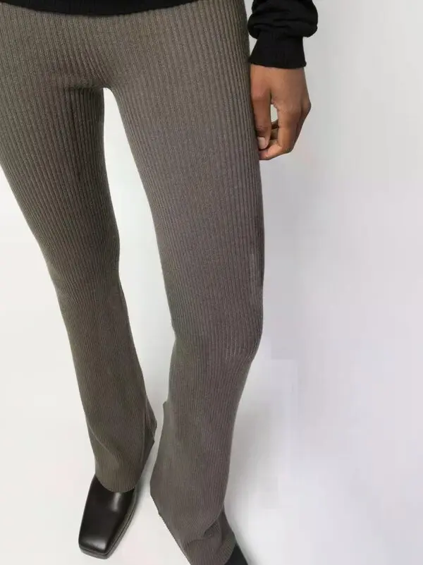 Rick Owens Ribbed Flared Trousers