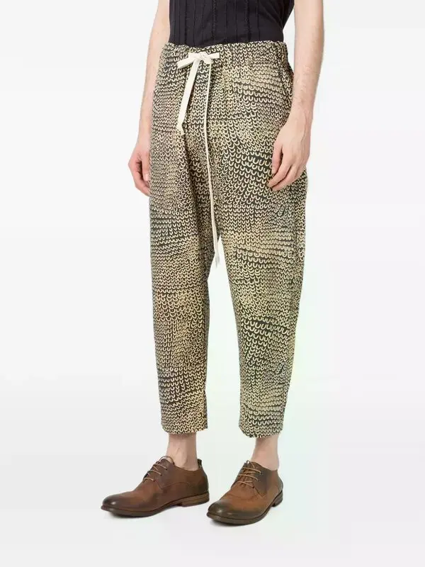 UMA WANG Printed Drawstring Trousers