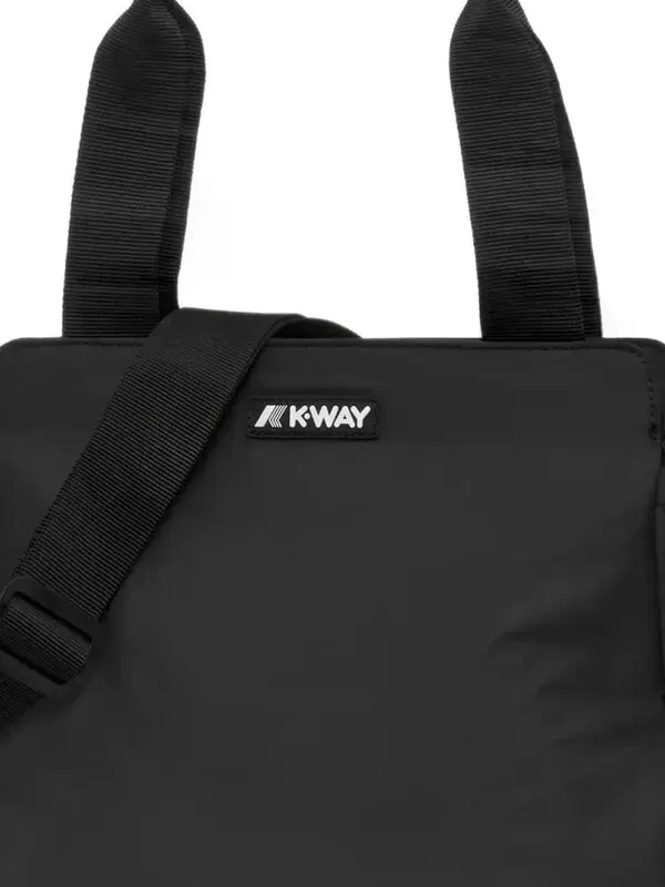 K-WAY Aisy Logo-patch Tote Bag