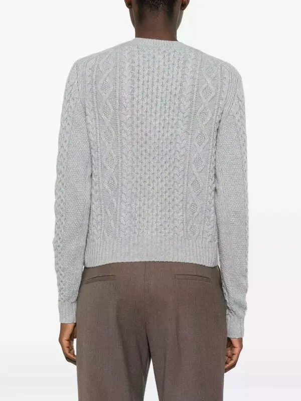 Eric Bompard Cable-knit Cashmere Cardigan - Blue