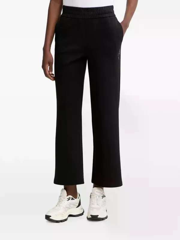 Armani Exchange Logo-embellished Elasticated-waistband Track Pants
