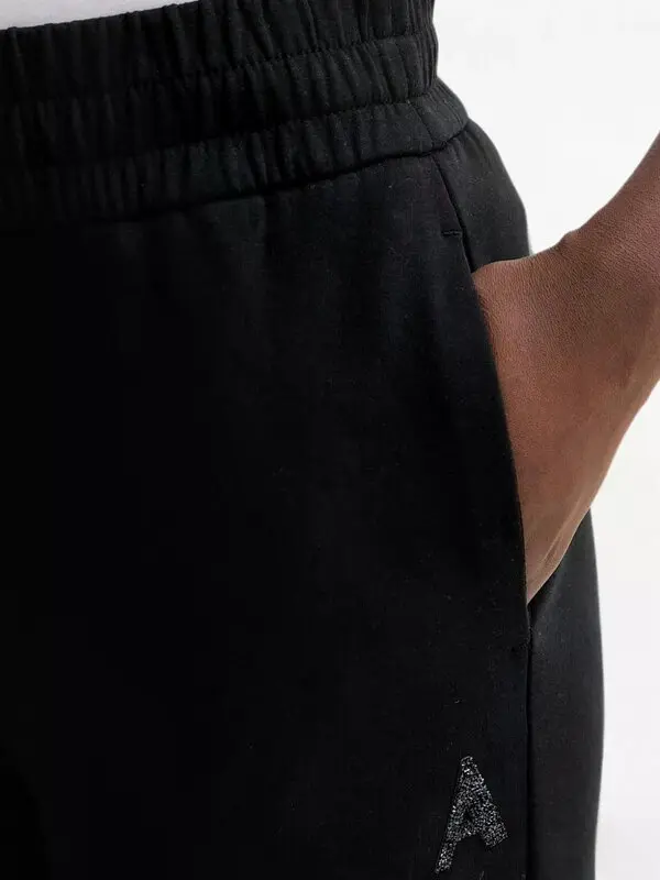 Armani Exchange Logo-embellished Elasticated-waistband Track Pants