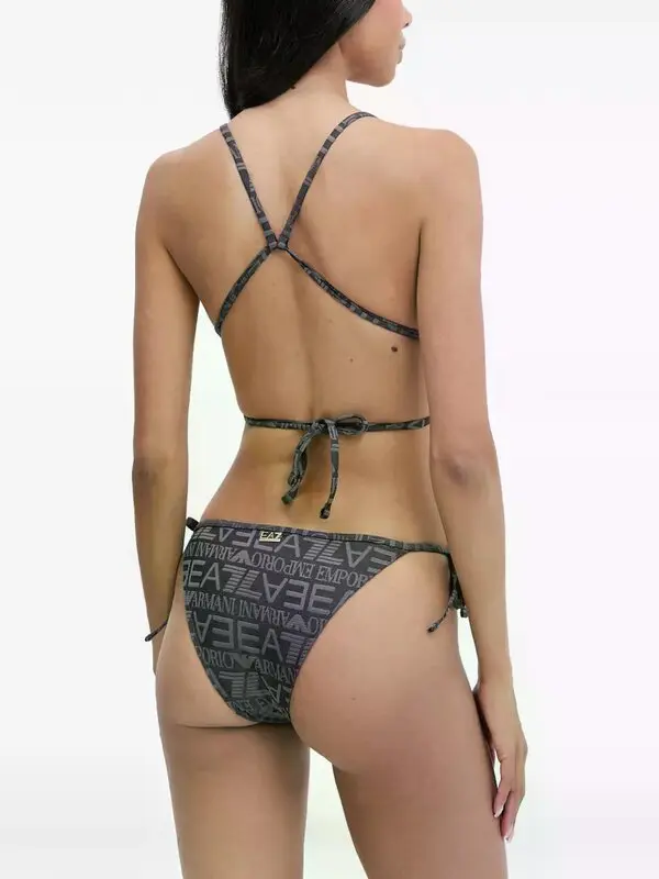 EA7 Logo-print Triangle Bikini
