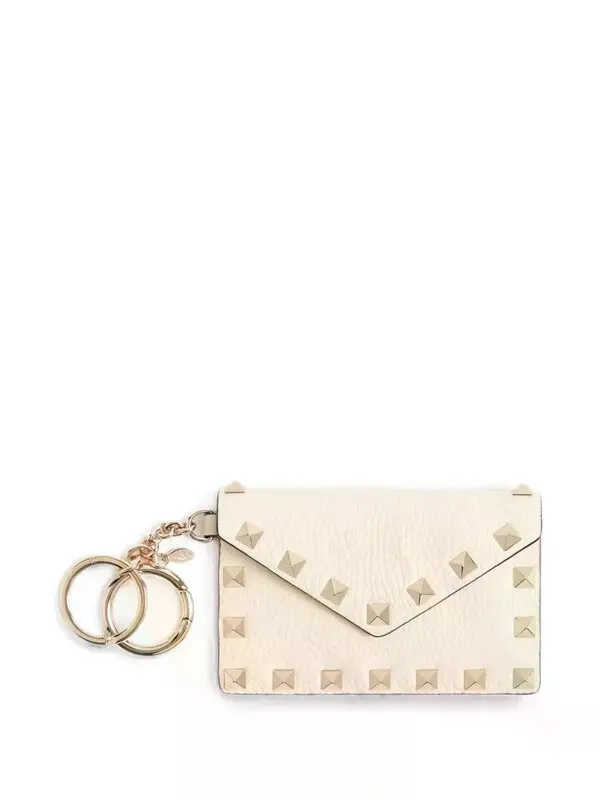Valentino Garavani Rockstud Charm In Grainy Calfskin - Neutrals