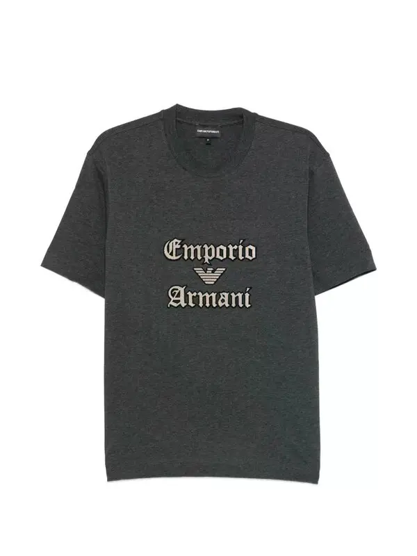 Emporio Armani Logo-embroidered T-shirt