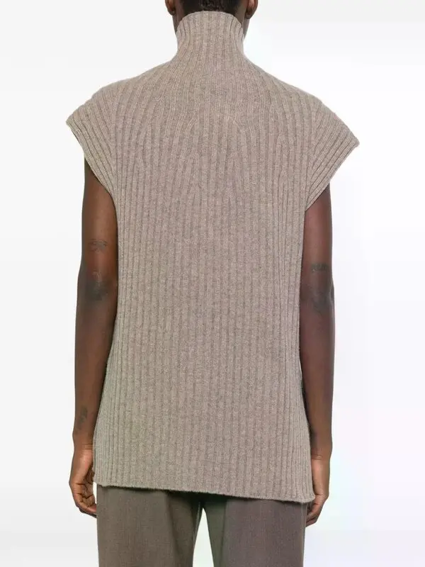 Eric Bompard Ribbed Sleeveless Vest