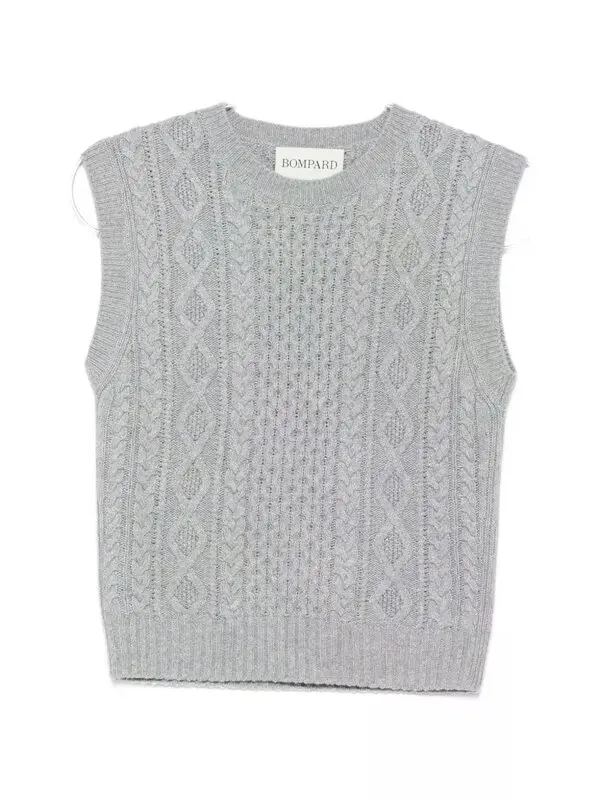 Eric Bompard Cable-knit Vest - Blue