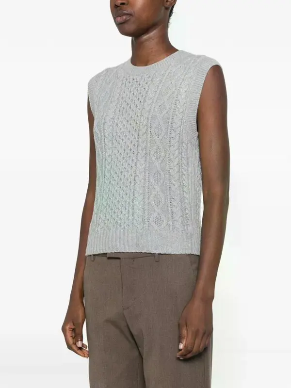 Eric Bompard Cable-knit Vest