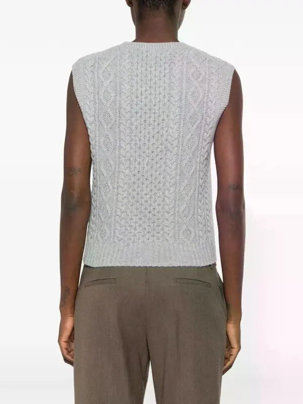 Eric Bompard Cable-knit Vest